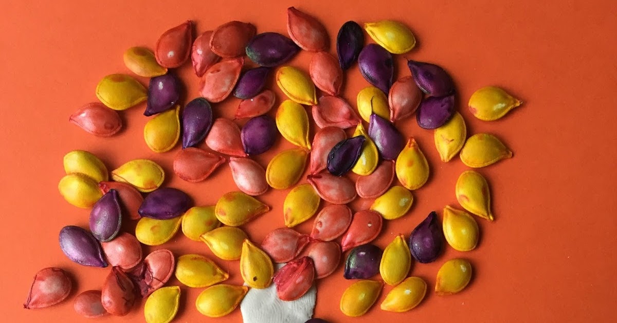 Mini Monets and Mommies: Pumpkin Seed Fall Tree Kids' Art!