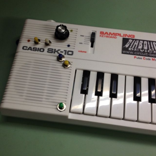 MATRIXSYNTH: Diabolical Circuit Bent Casio Sk-10 & Zombie Green SK-1