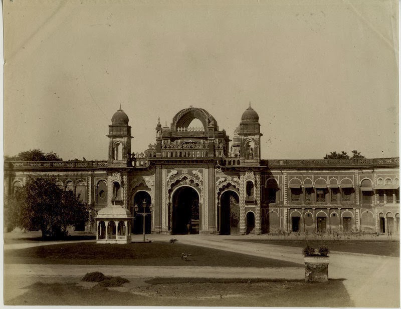 Lakhi Gate at Kaiser Bagh - Lucknow c1880's - Old Indian Photos