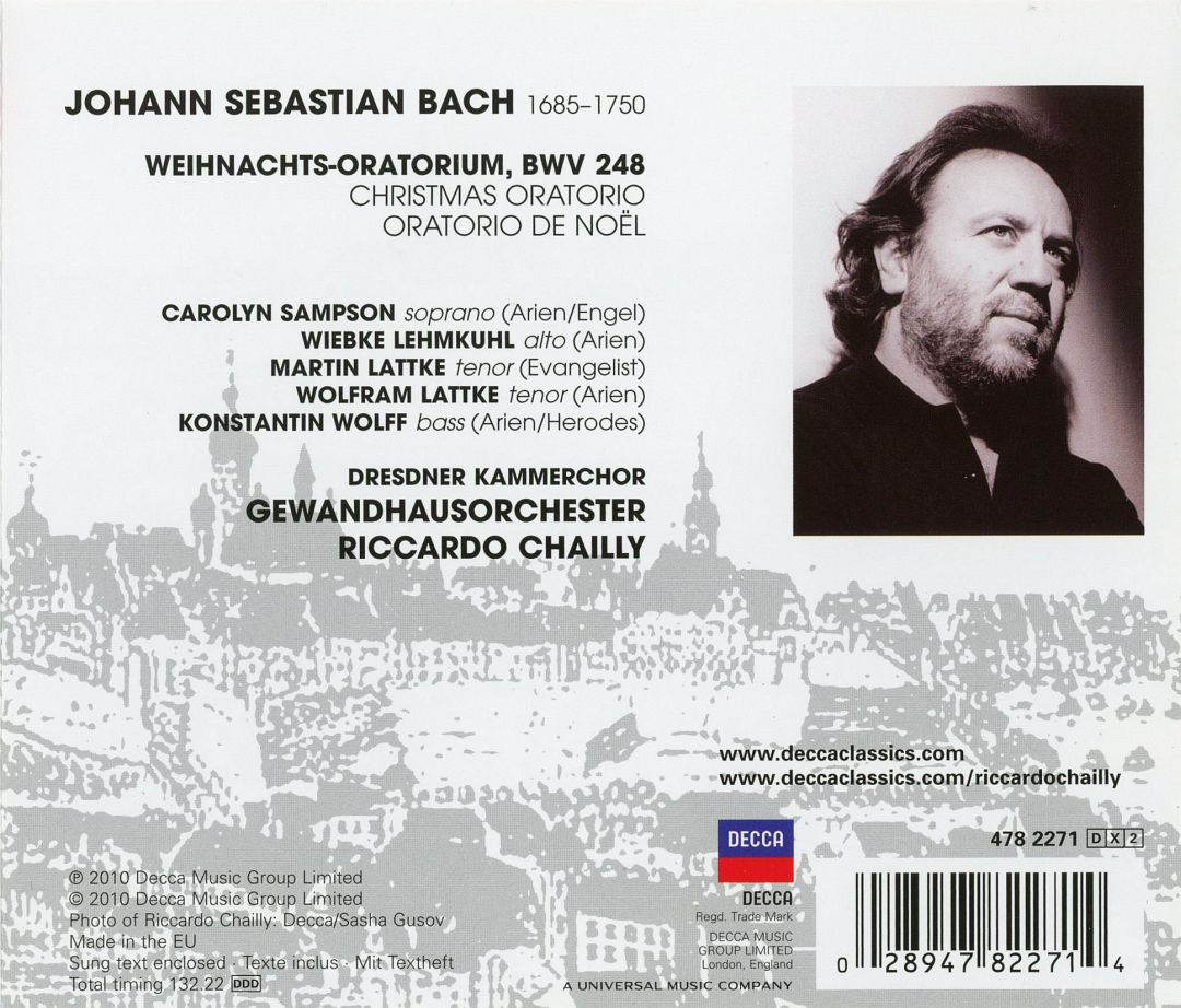 makdelart - classique: Bach - Weihnachts-Oratorium (Riccardo Chailly) [2CD]
