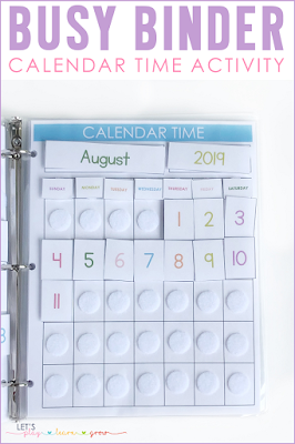 Busy Binder Activities | Lets Play.Learn.Grow