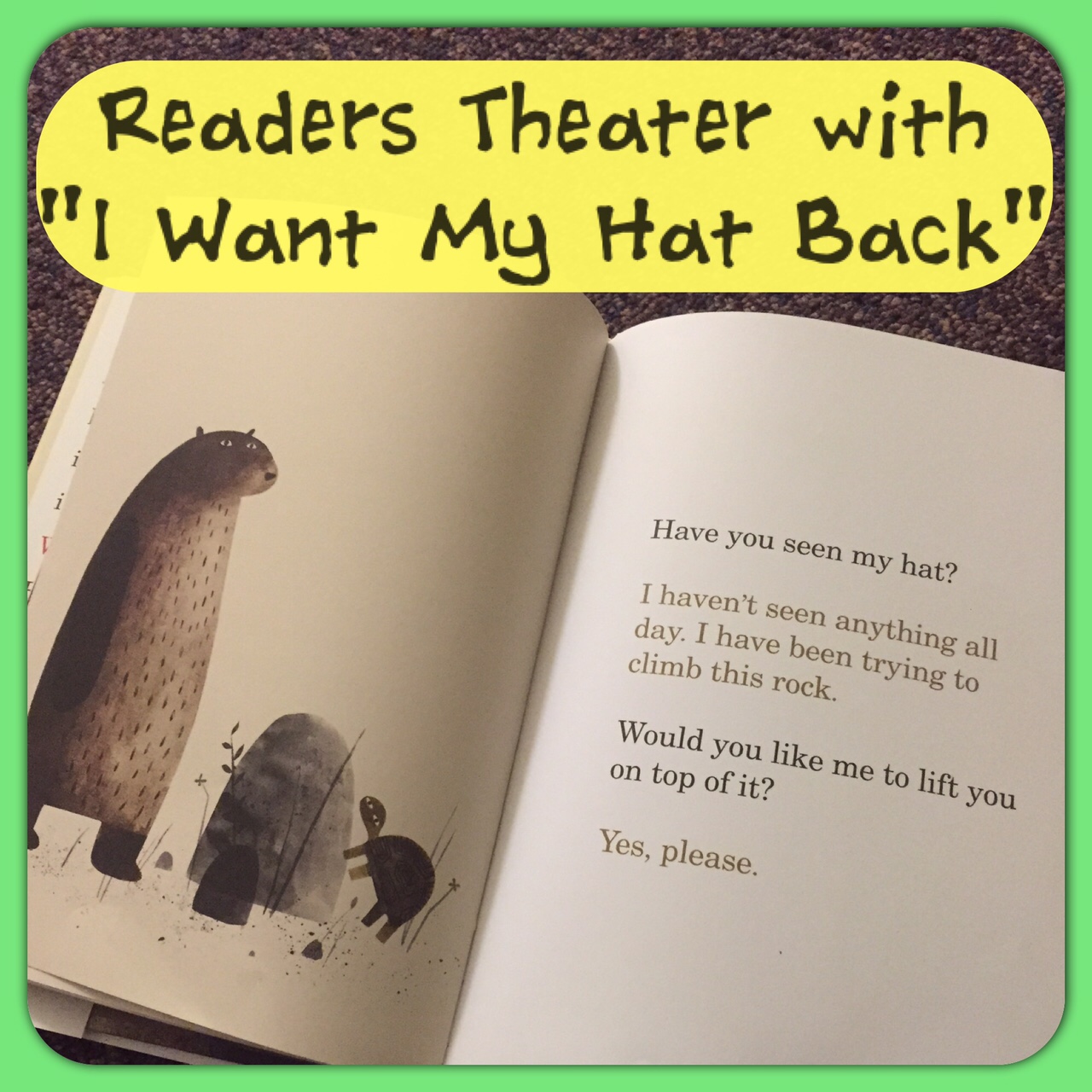 My Life in Picture Books...: "I Want My Hat Back" by Jon Klassen