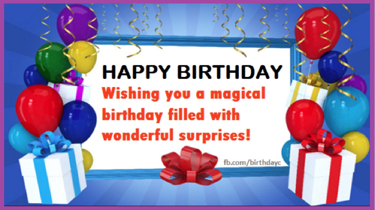 HAPPY BIRTHDAY, Wishing you a magical birthday - HBDAY.ART