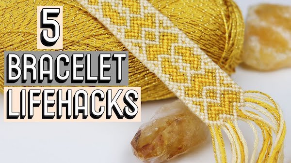 5 Macrame Jewelry Making Hacks | Daisy Chain Macrame Bracelet Tutorial ...