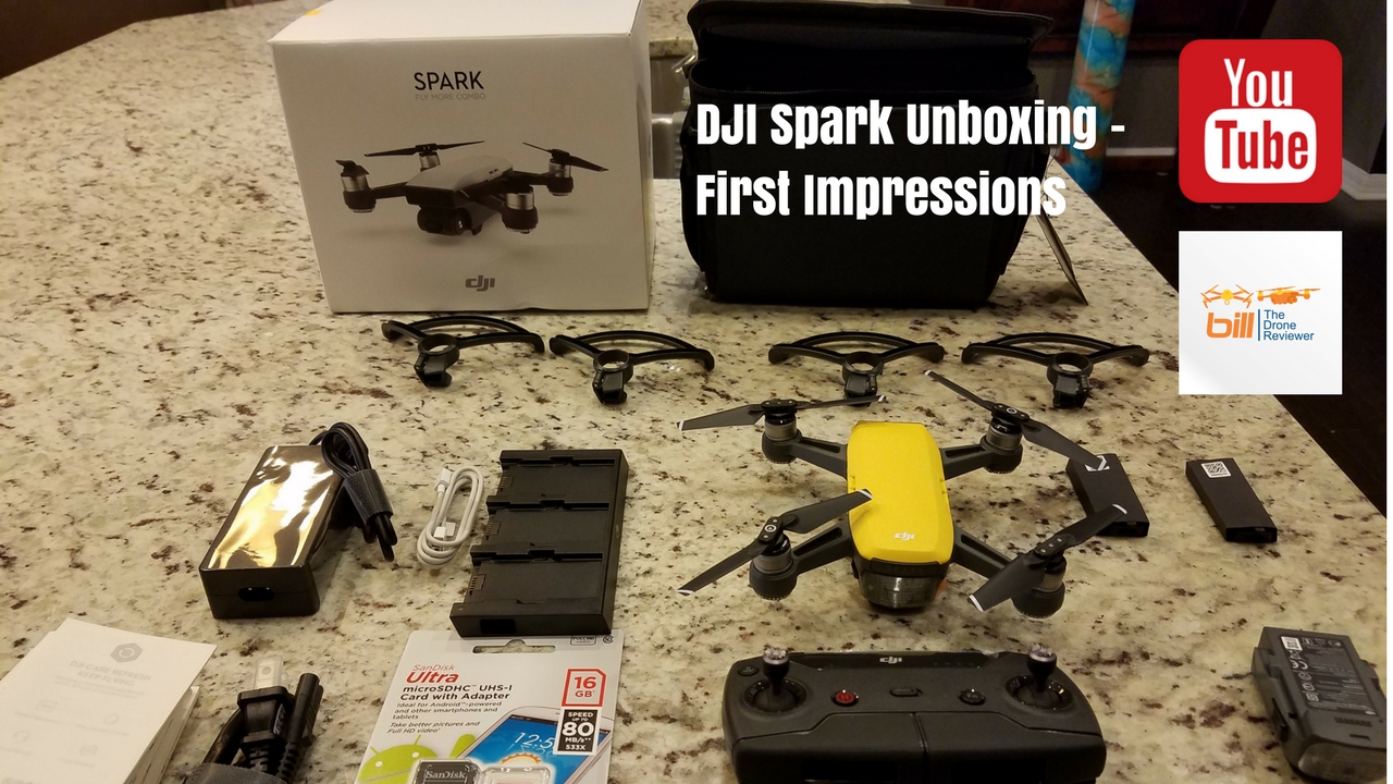 Bill The Drone Reviewer: DJI Spark Unboxing - First Impressions
