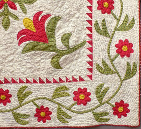 Civil War Quilts: Applique Border for Cassandra's Circle Civil War Quilts: Applique Border for Cassandra's Circle