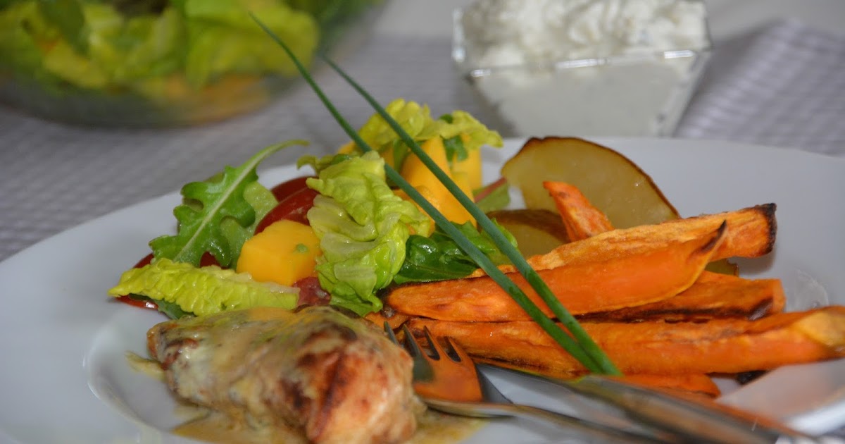 ganske enkelt: Kylling i form med pære og søtpotet