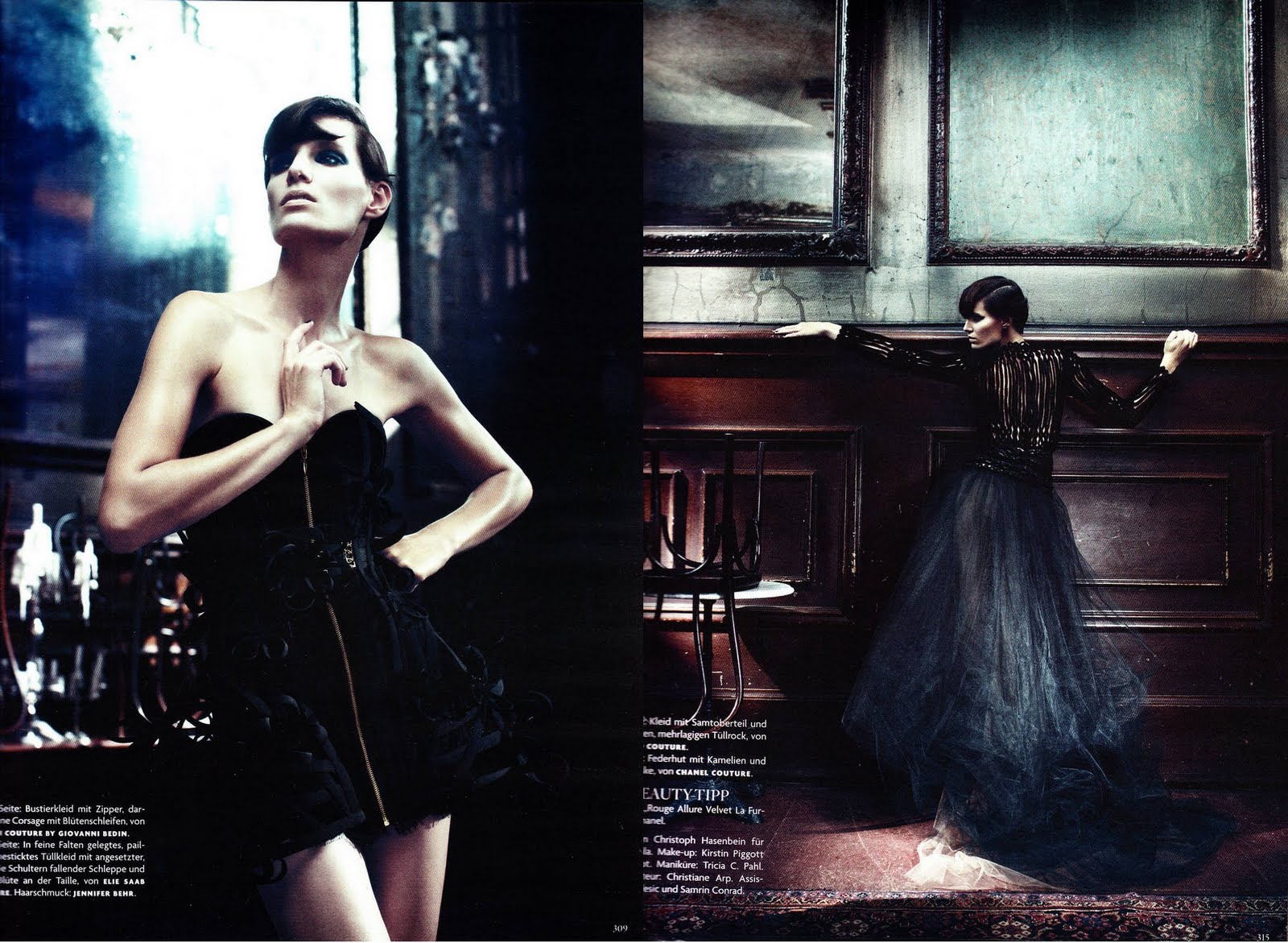 Montagues And Capulets: Iris Strubegger Vogue Germany Sept 11