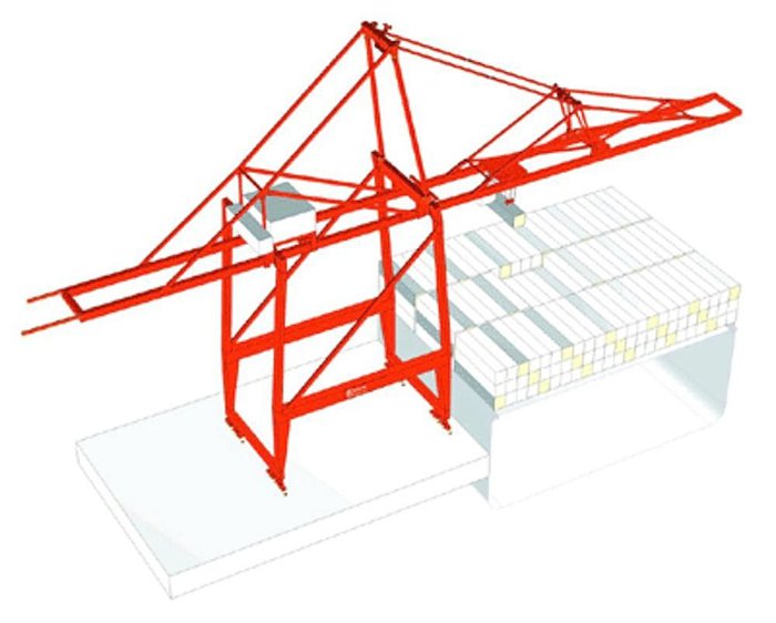 Cameron Anderson Architecture QUT: Gantry Crane + Shipping Contain