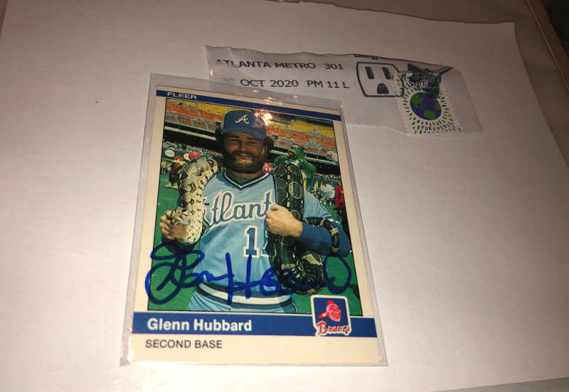 Card Buzz: TTM autograph received: Glenn Hubbard