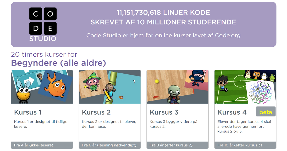 BUF-X kodning for alle!: #3 Code.org - det store og grundige kursus i ...