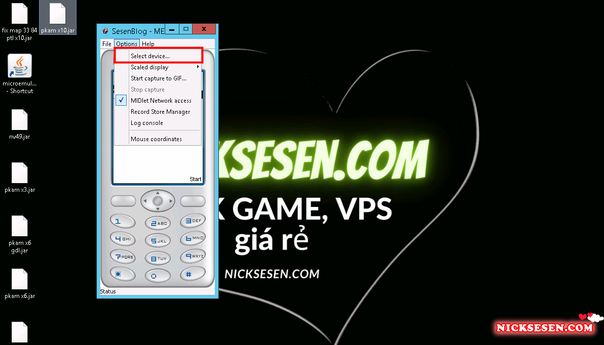 MicroEmulator - Phần Mềm Giả Lập Java Trên PC Siêu Tiện Ích