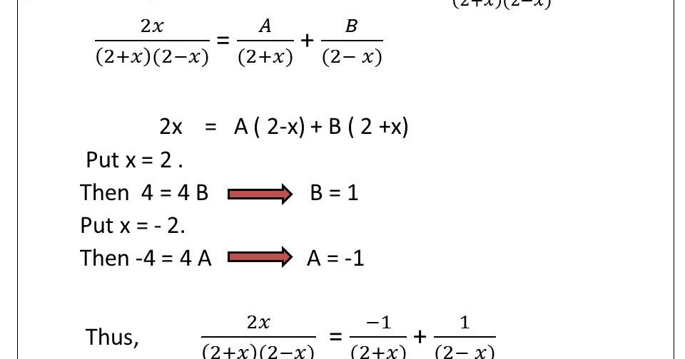 Math12: CHAPTER-1 : PARTIAL FRACTIONS