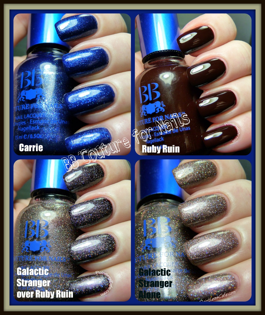 BB Couture - Carrie, Ruby Ruin and Galactic Stranger | Pointless Cafe