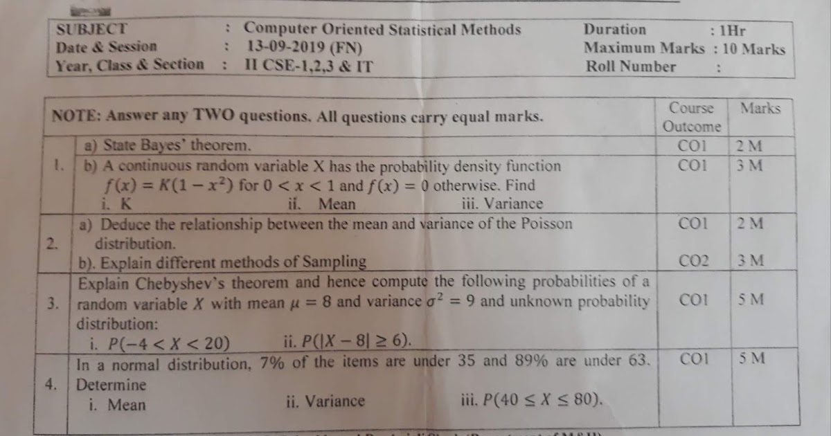 Jntuh CSE R18 2nd year 1st semester COSM question paper