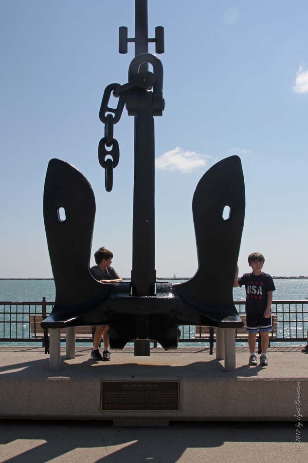 Public Art in Chicago: Navy Pier [ USS Chicago Anchor]