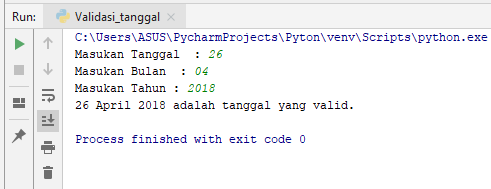 Program Python ADT Validasi Tanggal - GF Koding