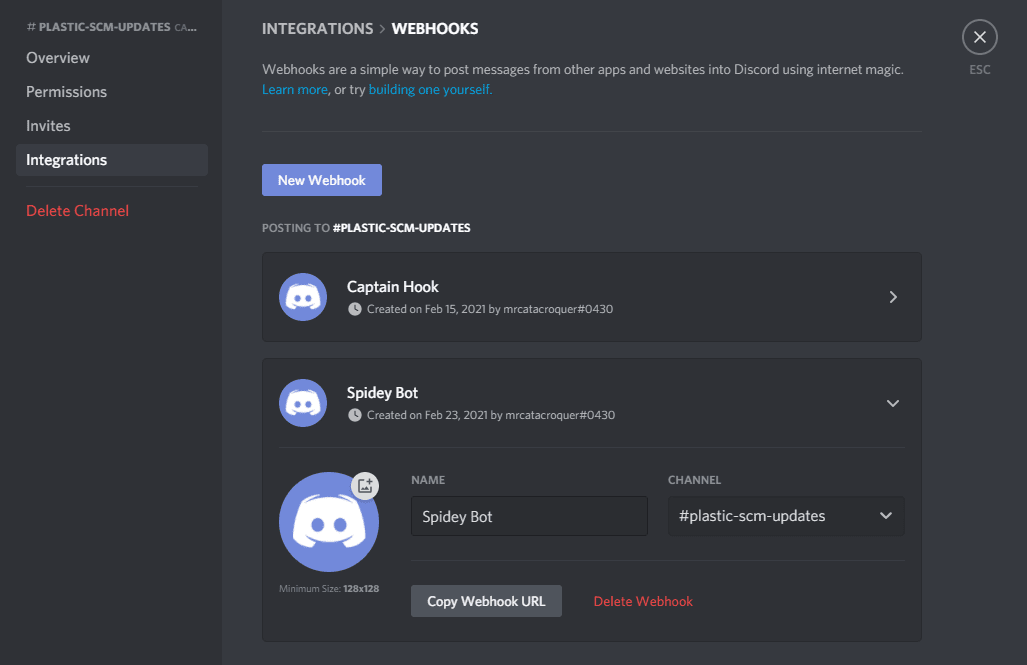 Plastic SCM blog: How to connect Discord and Plastic SCM