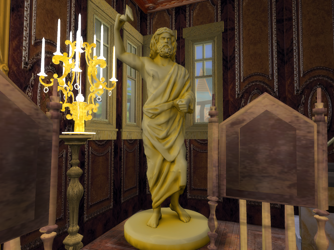 Anna Quinn Stories: Set Of Statues For SIMS 4