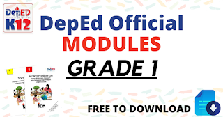 DepEd Official MODULES for GRADE 1 - DepEd Click