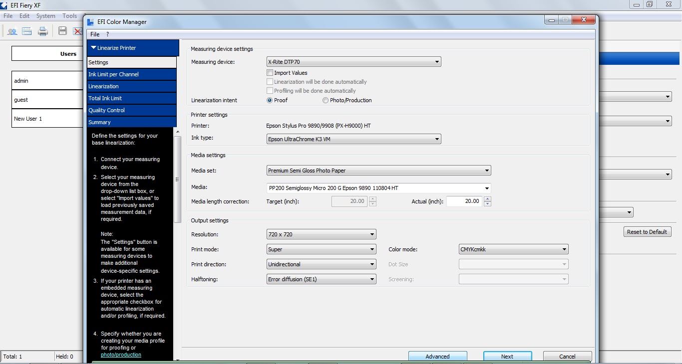 color management EFI