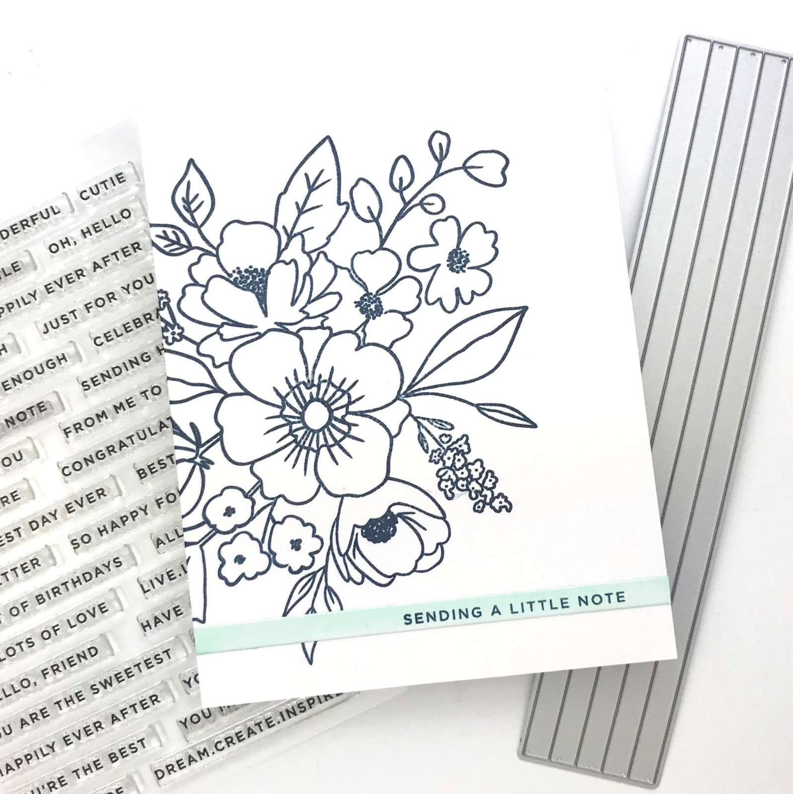 carly tee: how to create an easy handmade card set with the stamp market