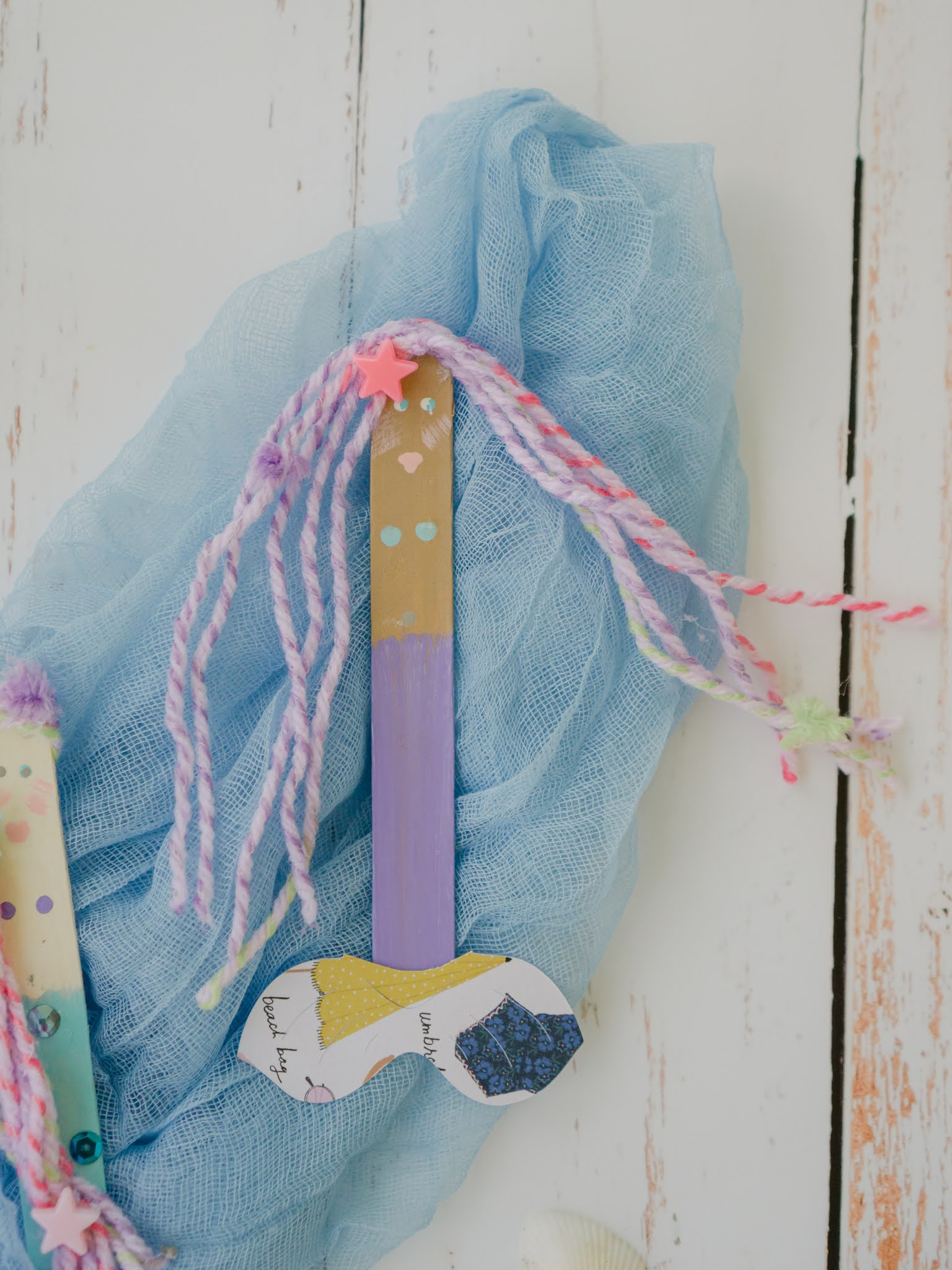 Mermaid Popsicle Sticks: Summertime Craft — The Yellow Spectacles