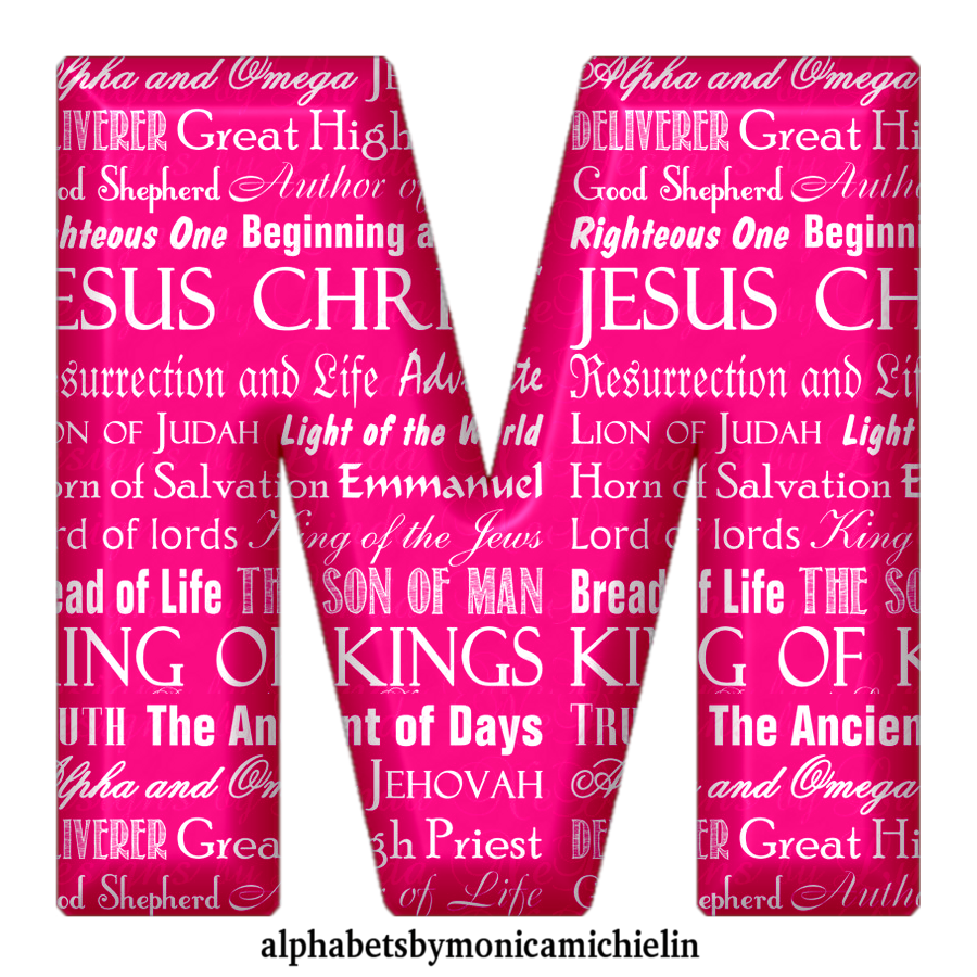 M. Michielin Alphabets: JESUS NAME TEXTURE ALPHABET, NUMBERS AND ICONS ...