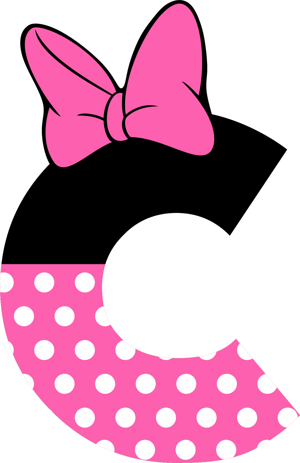 Precioso Alfabeto Tipo Minnie Rosa. - Oh my Alfabetos!