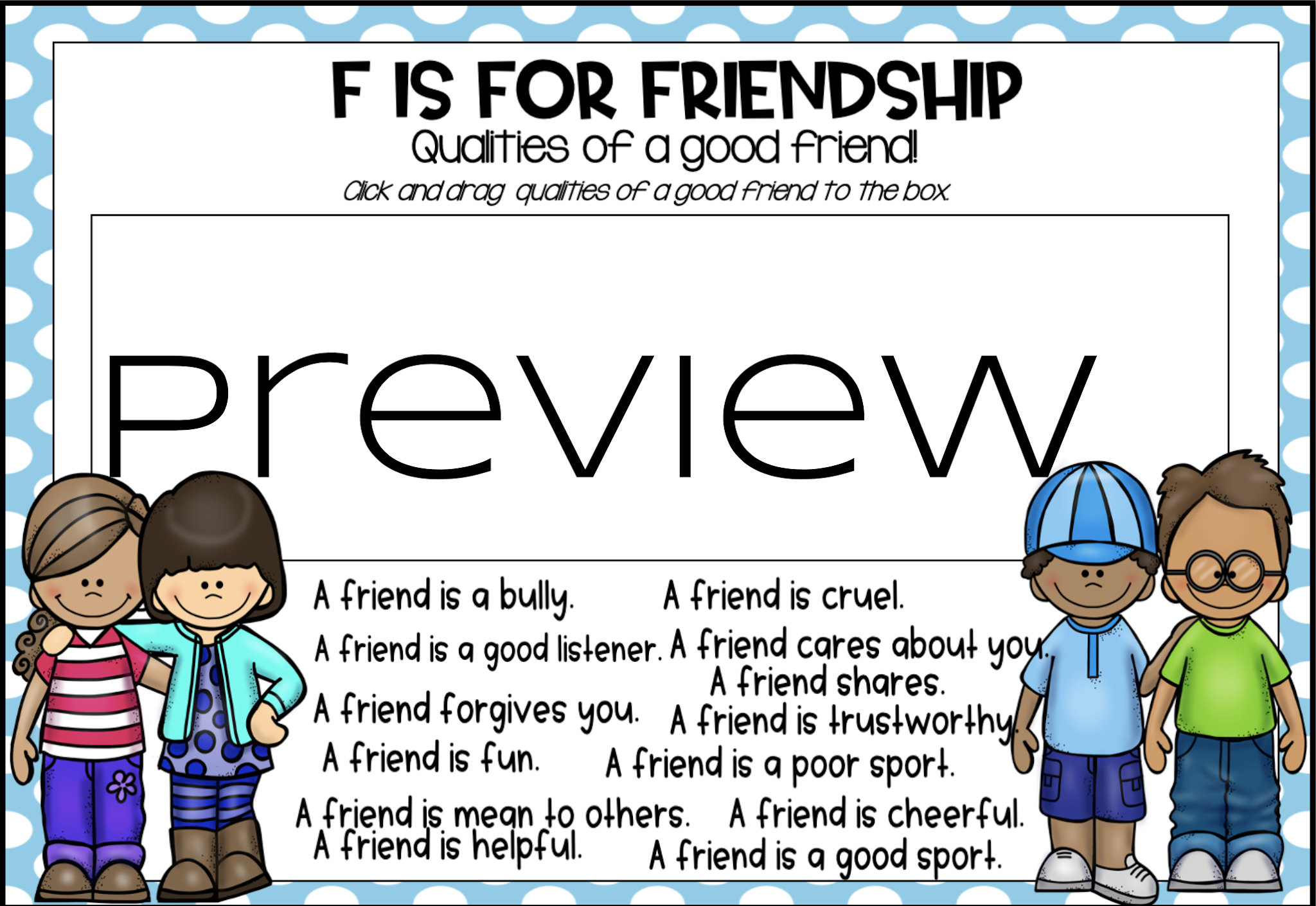 1st Grade Hip Hip Hooray!: Ff for Friendship Themed Days...ABC ...