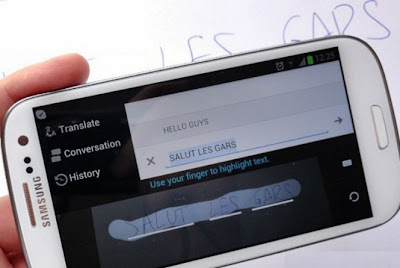 Google Tradutor traduz texto dentro de imagens