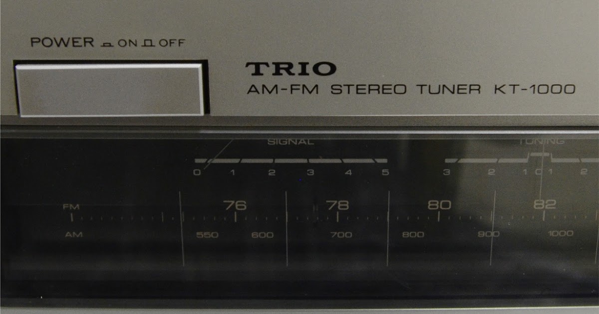 北海道 生活 ブログ 知内釣遊記 食事 釣り: TRIO KT-1000 AM FM STEREO TUNER JAPAN トリオ チューナー ...