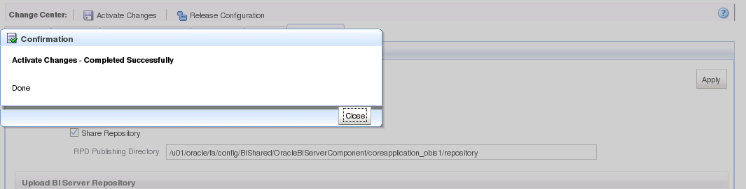 Oracle Fusion Applications: Loading RPD File in Fusion Applications