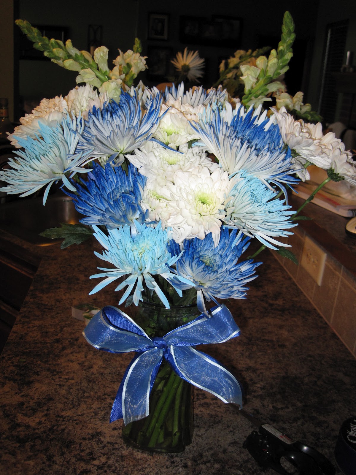 The Domestic Lakota: Blue Floral Arrangement