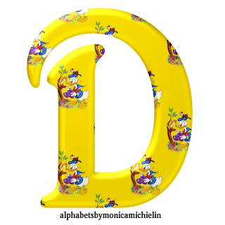 M. Michielin Alphabets: DONALD DUCK YELLOW TEXTURE SEAMLESS ALPHABET ...