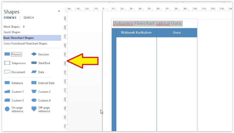 Membuat Flowchart Sederhana Menggunakan Program Microsoft Visio 2013 ...