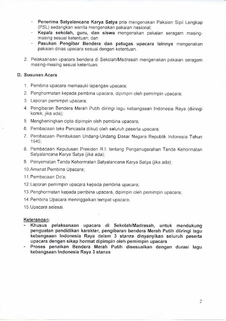 Pedoman Upacara Bendera Peringatan HUT ke-74 Republik Indonesia ...