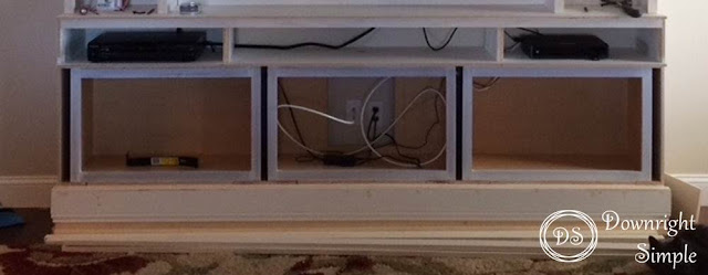 Downright Simple: DIY TV Built In / Wall Unit