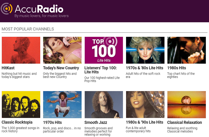 Accuradio Free Internet Radio