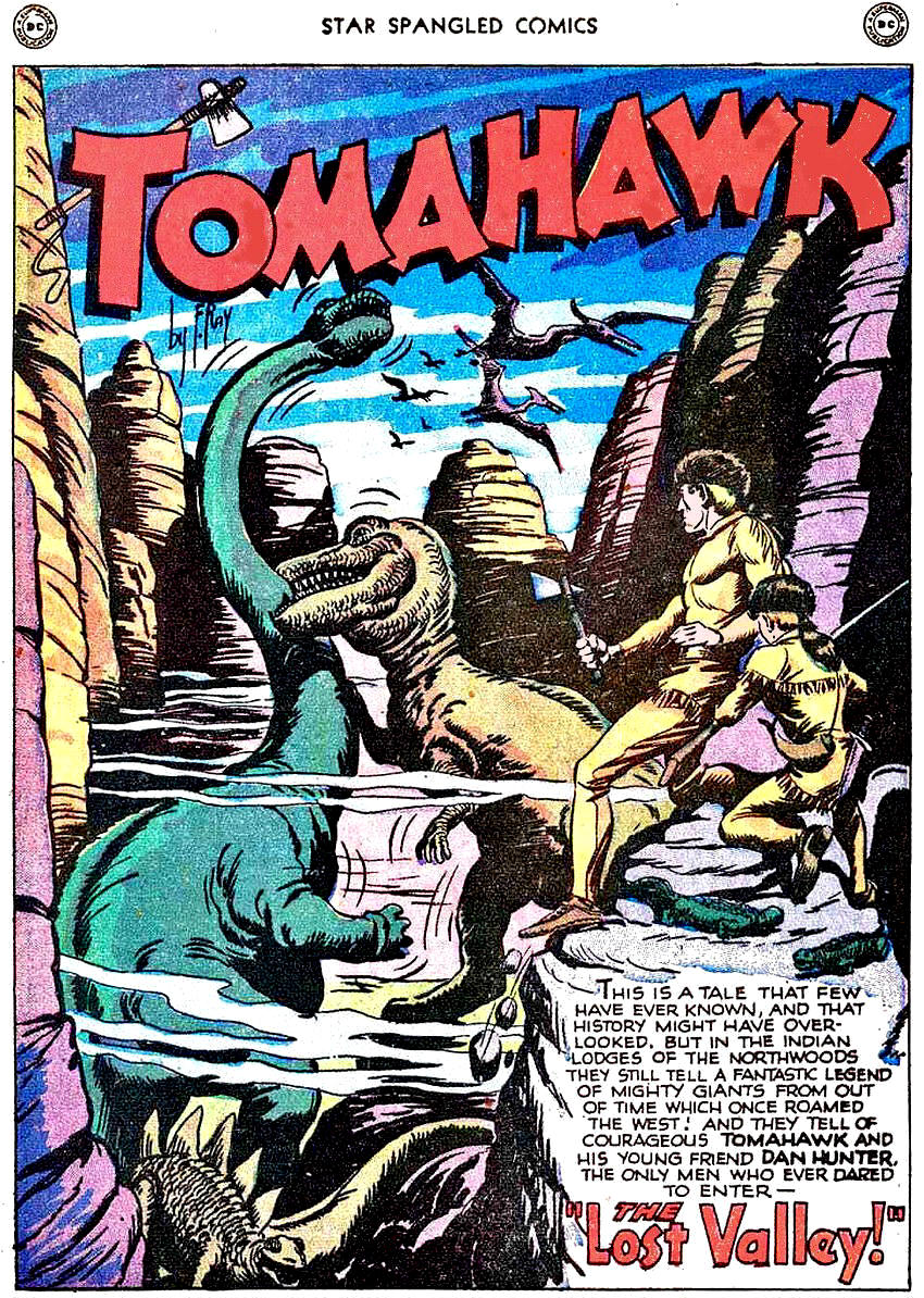 Pappy's Golden Age Comics Blogzine: Number 1466: Jurassic Tomahawk