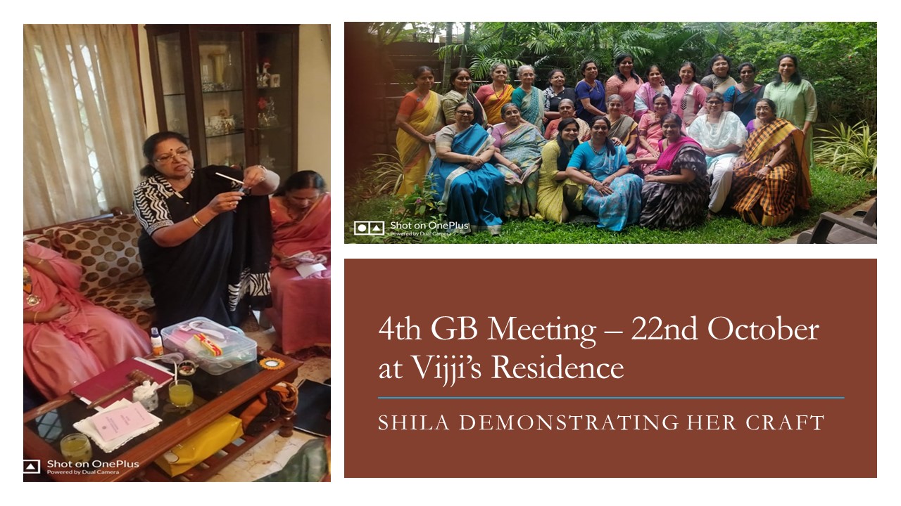 Inner Wheel Club of Madras South- District 323: Secretary Report 2019 ...