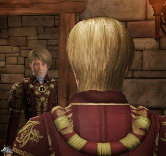 Загрузки для Sims Medieval : "Relentless" - Hairstyle for males by Cazy ...