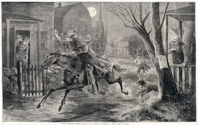 April 18, 1775: Paul Revere, and William Dawes ride throughout the ...