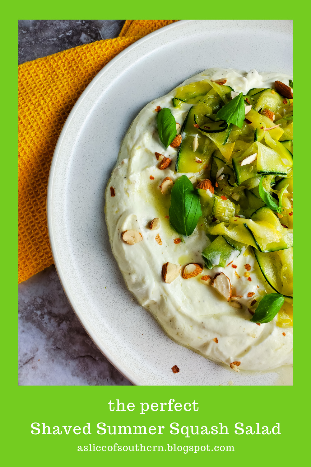 Slice of Southern: Shaved Summer Squash Salad