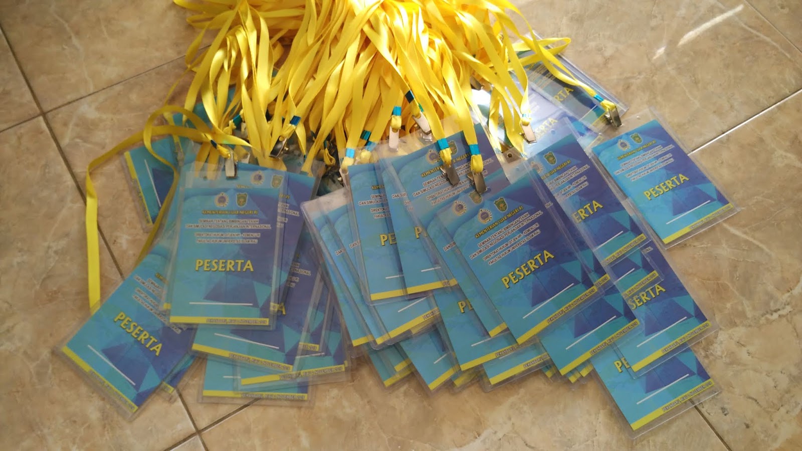 Name Tag Peserta Lomba ~ Print Corner