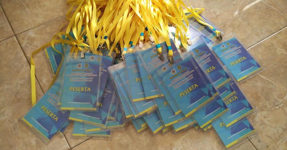 Name Tag Peserta Lomba ~ Print Corner