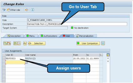 How To Create Derived Roles in SAP