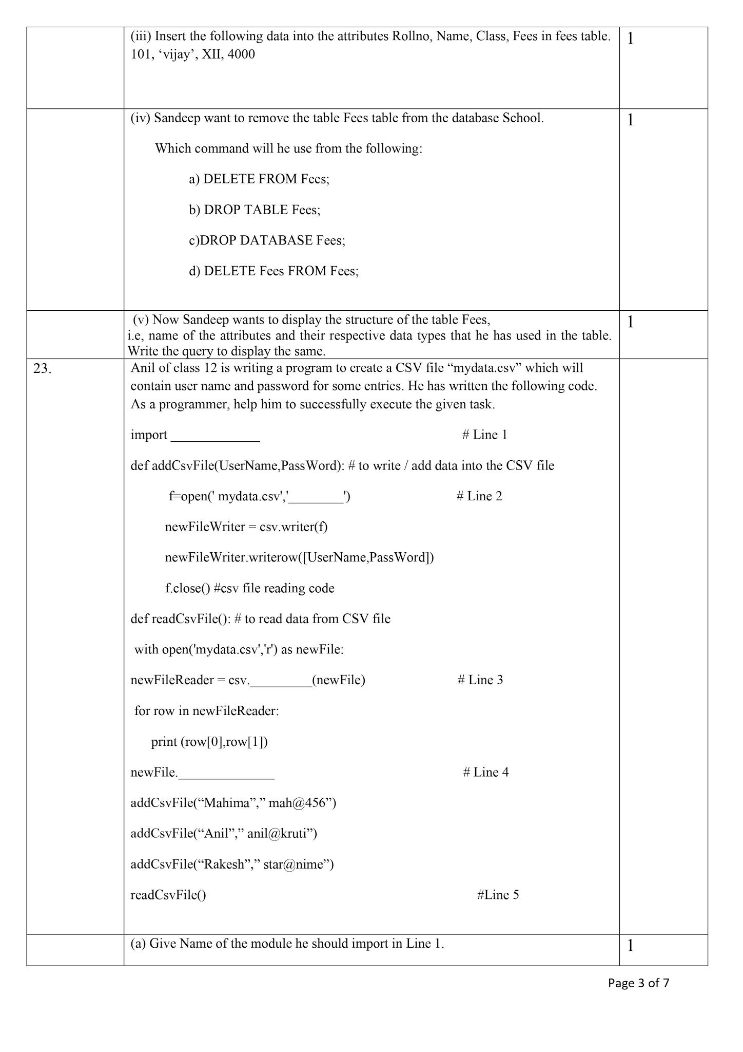 COMPUTER SCIENCE WITH PYTHON
