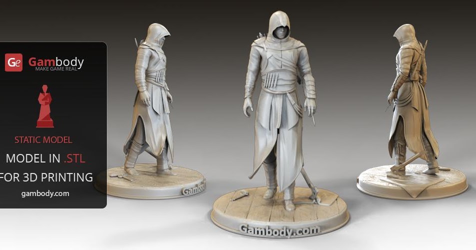 Assassin’s Creed - 3D Model for Print | Static figure | 3D Printing Designs