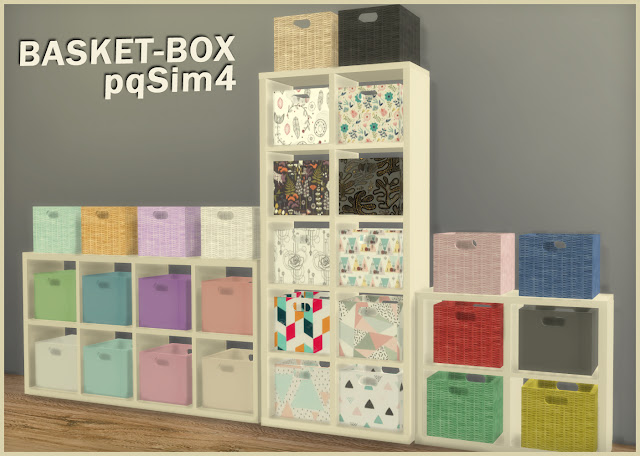 Basket-Box. Sims 4 Custom ¨Content.
